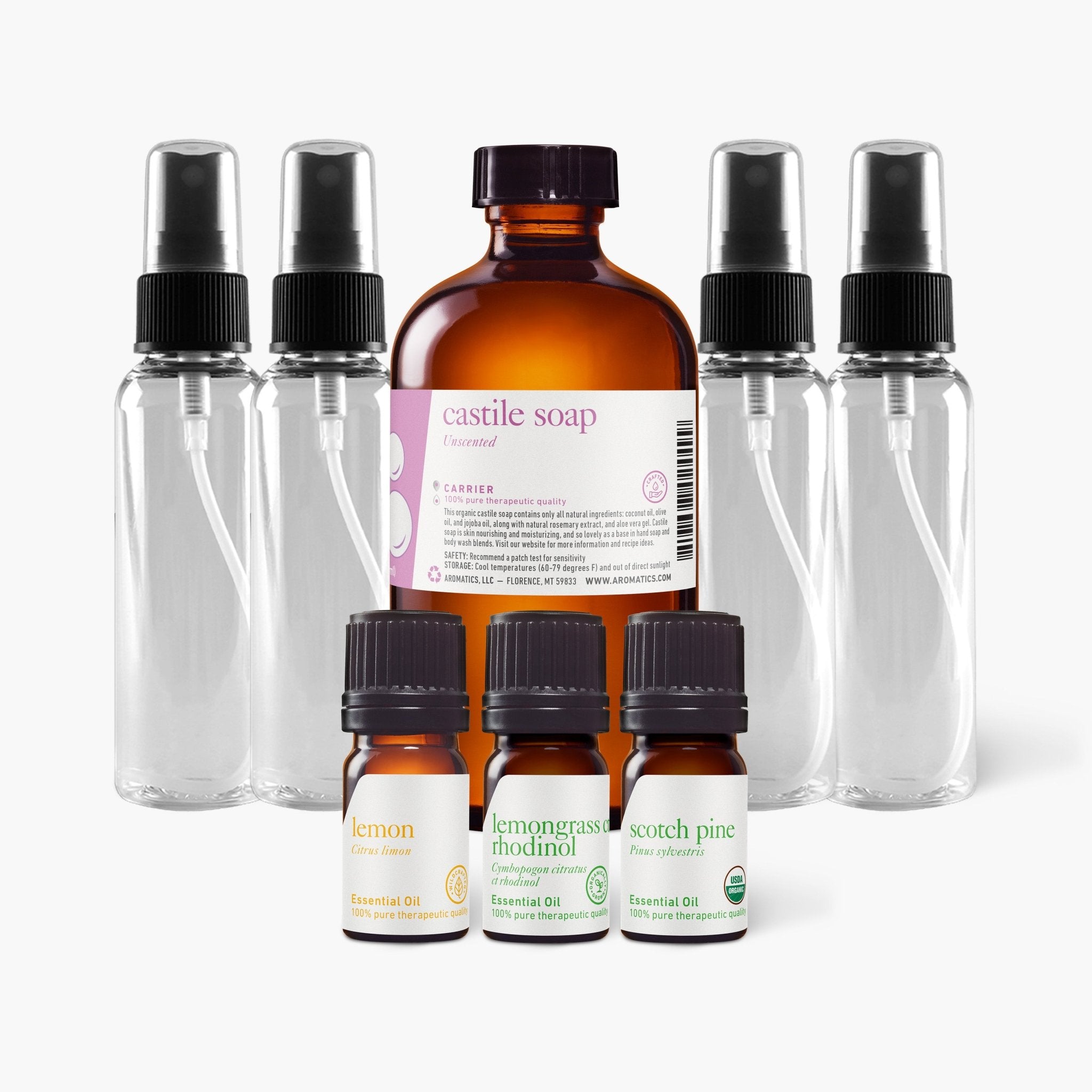 Lemon Pine All-Purpose Cleaning Spray Bundle | Aromatics International